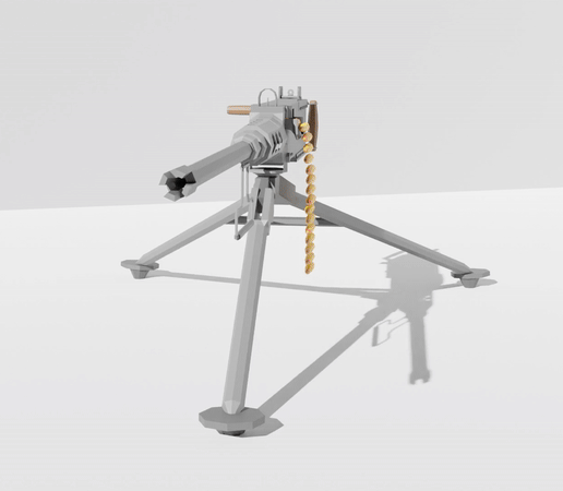 🧨 M2 Browning .50 Cal – Full Scale Heavy Machine Gun 3D Model (Life ...