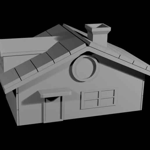 Archivo STL gratis Basic 3D Village House 🏠 ・Plan de la impresora 3D ...