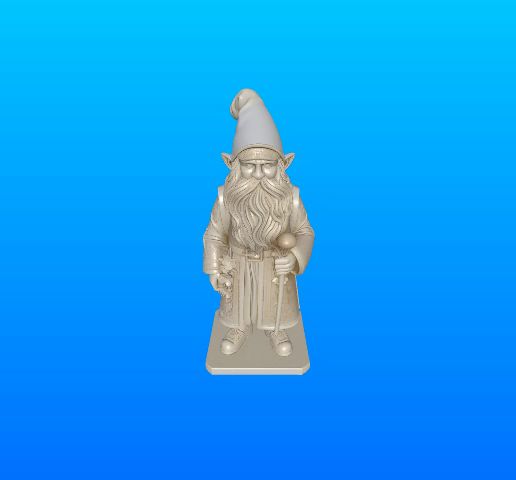 🧚 3143 Fairy Tale Gnome - Color Full-Body Figurine on Base, magic ...