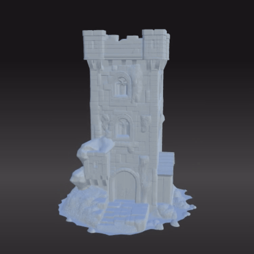 🎲 Medieval Stone Watchtower – Ultra-Detailed 3D Printable Model・ 3D ...