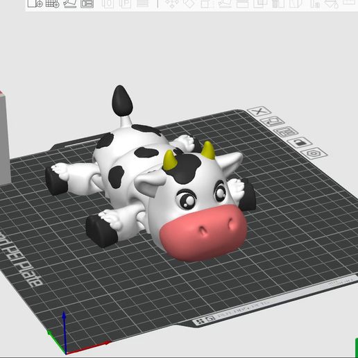 🐄 Flexi Cute Cow Articulated・ STL File for 3D printing・Cults