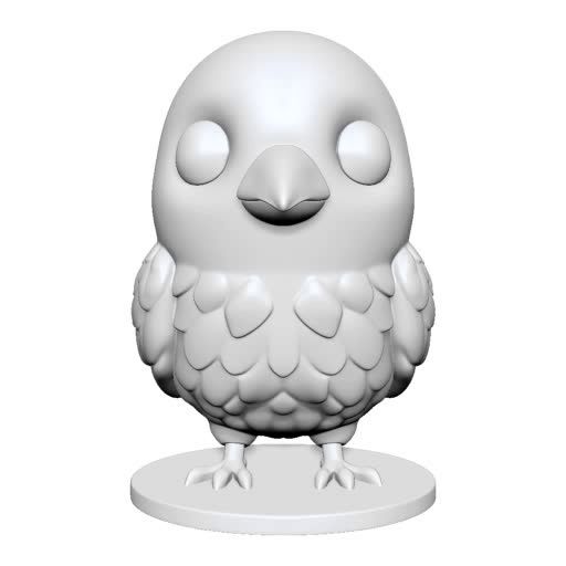 🐦 Cute Raven Guardian・ STL File for 3D printing・Cults