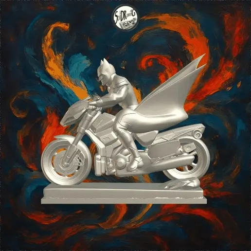 🏍️ Batman Hero Riding Fast Motorcycle – SoliDRawinGs SG2976・Free STL ...