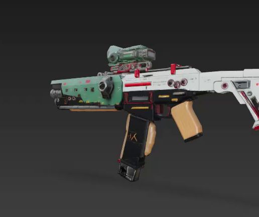 🔫 Cyber Sub Machine Gun Rifle Prop Concept・ STL File for 3D printing・Cults