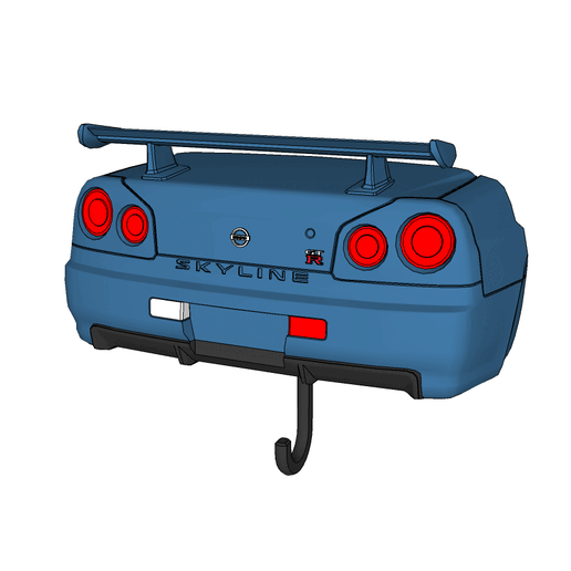 ⬆️ GTR R34 Pop Up Key Holder・ STL File for 3D printing・Cults