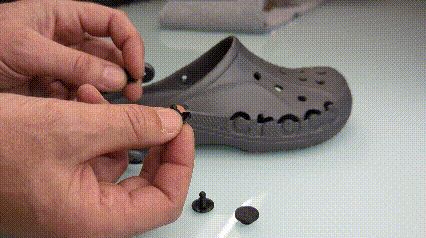 🧷 Crocs rivets for heels strap repair spare part button pin・ STL File ...