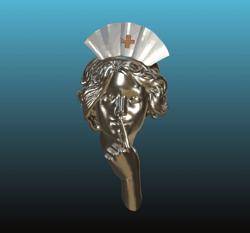 🗿 Nurse・ STL File for 3D printing・Cults