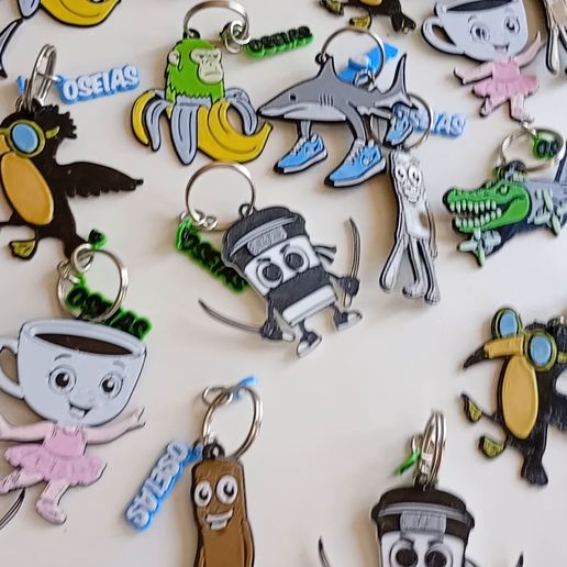 🍪 Keychains,keychain Brainrot・ STL File for 3D printing・Cults