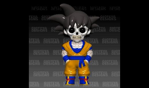 STL file Skeleton Cosplay DBZ Goku 💀 ・3D printable model to download・Cults