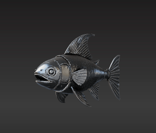 🏊 Gear-Driven Swimming Fish – Segmented Blinky Style Figurine・ STL File ...