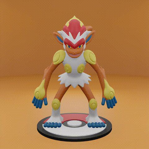 🐉 Pokemon No. 392 Infernape・ STL File for 3D printing・Cults
