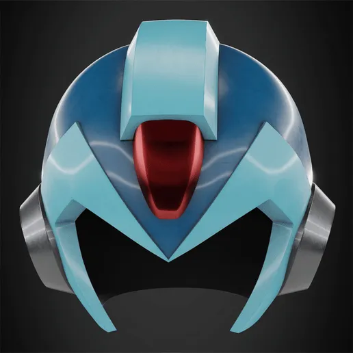 👨 Mega man X Helmet for Cosplay・ STL File for 3D printing・Cults