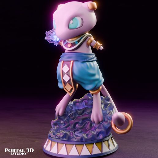 🐉 MEW god of destruction・ STL File for 3D printing・Cults
