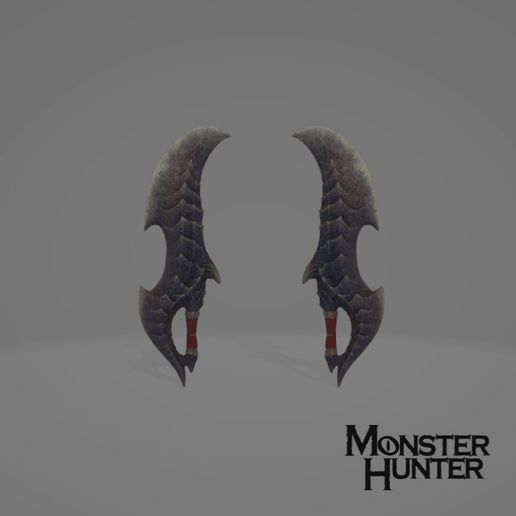 👹 MONSTER HUNTER WORLD FATALIS DUAL BLADES・ STL File for 3D printing・Cults