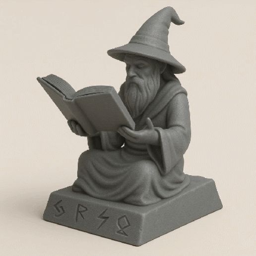 📚 wizard desk decoration・Free STL File for 3D printing・Cults