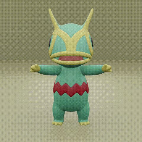🐉 Pokemon No. 352 Kecleon・ STL File for 3D printing・Cults