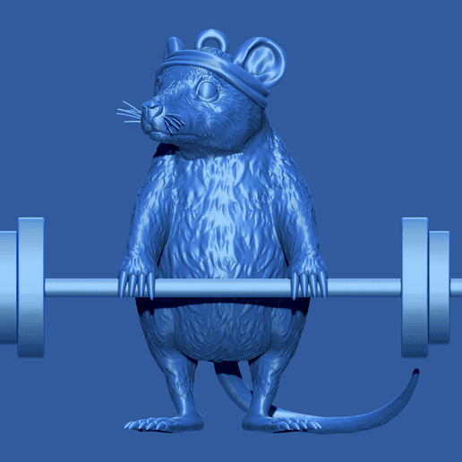 STL file Rat keychain 🐀 ・3D printer model to download・Cults