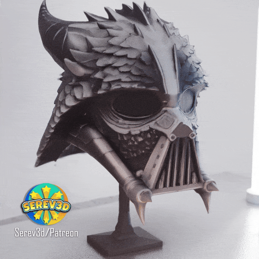 🪖 Darth Vader Dragonscale Helmet Wearable 3d Print Stl And