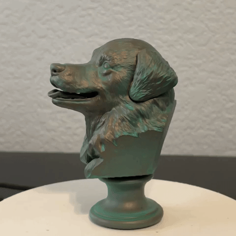 👤 Australian Shepherd Bust・ STL File for 3D printing・Cults