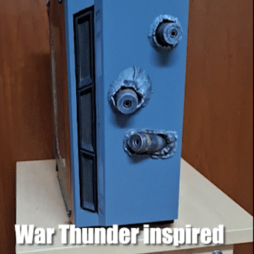 🌩️ War Thunder inspired Battle Damage Decor, Tank shells stuck in armor ...