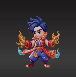 🧙 Dynamic Sorcerer Figure STL – Magic Robes & Energy FX・ STL File for ...