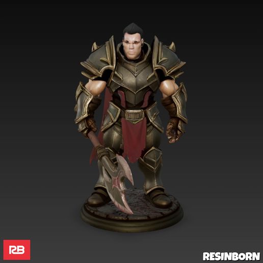 🪓 Darius League of Legends - Armored Warrior with Battle Axe・ STL File ...