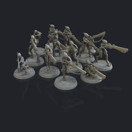 ♀️ Ceti Female Rifleman Set・ 3D File for 3D printing・Cults