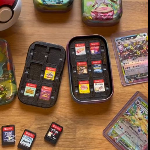 🐉 Pokèmon Mini Tin insert for Nintendo Switch games・ STL File for 3D ...