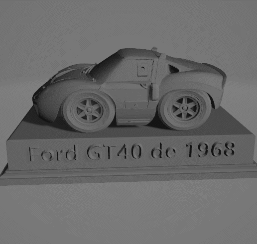 🚙 1968 Ford GT40 CARTOON COLLECTION CAR・ STL File for 3D printing・Cults