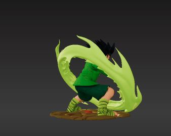 determined expression anime