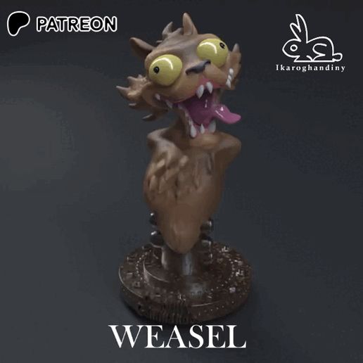 Archivo STL Creature Commandos: Weasel 👹 (OBJ y 3MF)・Modelo para ...