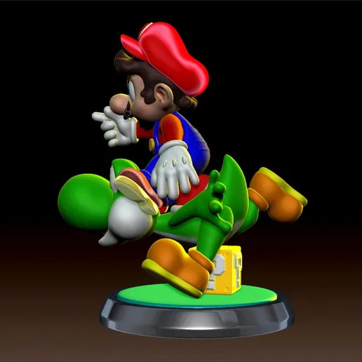 🎨 Mario and Yoshi・ STL File for 3D printing・Cults