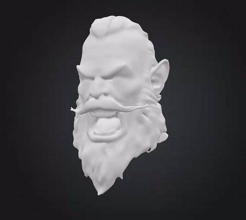 STL file GMA Warriors Face (no texture) Stl for 3D Printer ⚔️ ・3D ...
