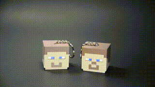 🧸 Blinking Steve Minecraft Clicker・ STL File for 3D printing・Cults