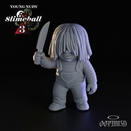 🎨 Young Nudy “Slimeball Chucky” – 3D Model (Fan Art)・ STL File for 3D ...