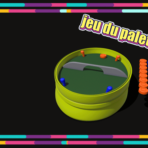 🏒 Elastic puck set・Fichier STL pour ・Cults
