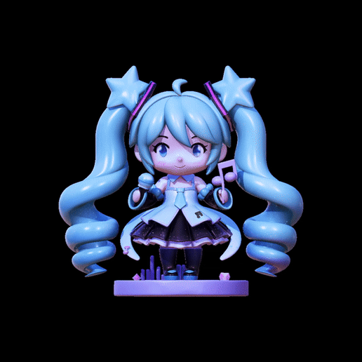 ⭐ Starlight Diva Hatsune Miku | Chibi Star Figure Art Toy STL・ STL File ...