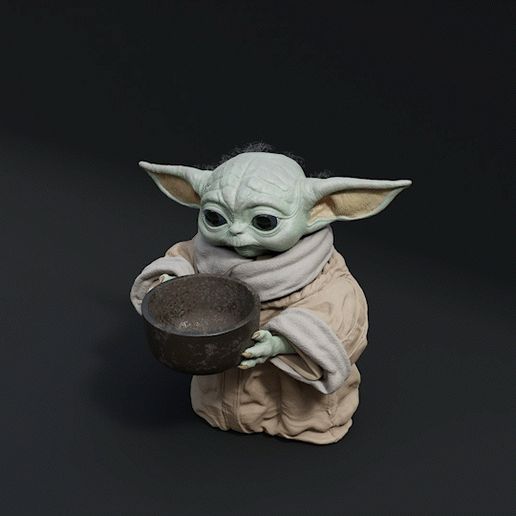 Grogu Figurine - Pose 4 - 3D Print Files・Archivo 3D para ・Cults