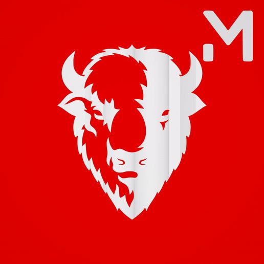 STL file Flip Text: Animal - Bison 🦬 ・3D print model to download・Cults