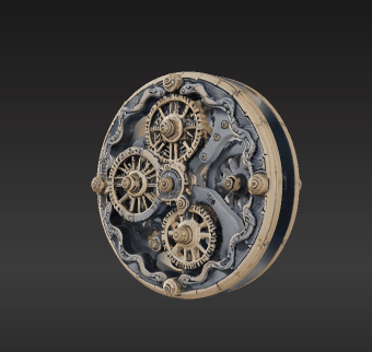 ⌚ Mechanical Watch Movement 3D Model – Gear Train & Rotating Escapement ...