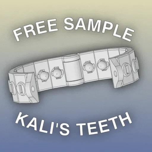 🆓 Kali's Teeth (Free Sample)・Free STL File for ・Cults