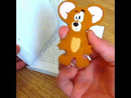 🔖 flat jerry bookmark・Free STL File for 3D printing・Cults