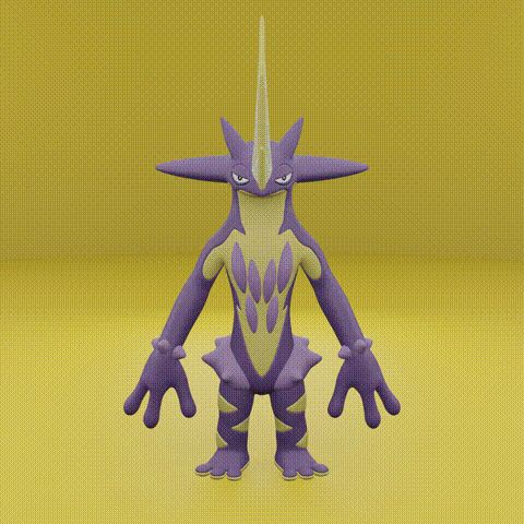 🐉 Pokemon No. 849 Toxtricity (Amped Form)・ STL File for 3D printing・Cults