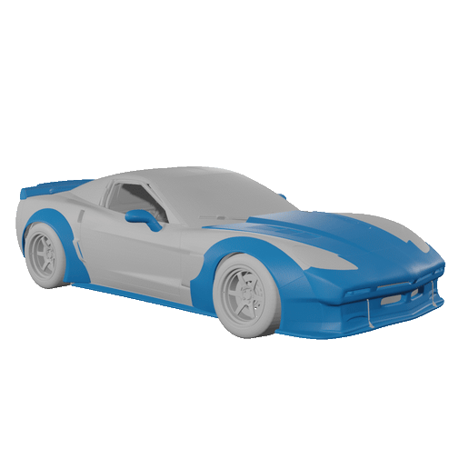 STL file CORVETTE C6 PANDEM 🚙 ・3D print design to download・Cults