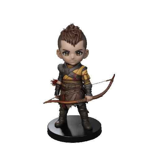 🎨 Atreus – gof of war - Chibi Young Archer Companion Character Figure ...
