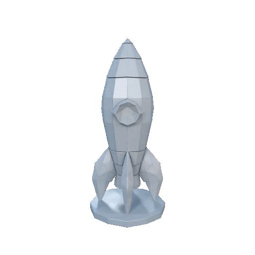 🚀 Low Poly Rocket Pod・ STL File for 3D printing・Cults