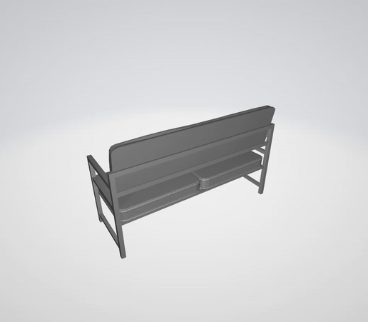 🎲 Upholstered bench - 3d model・ STL File for 3D printing・Cults