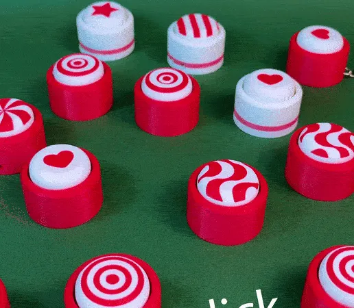 🍬 Candy Clicker, 7 versions, Christmas Fidget Gift・Free STL File for 3D ...