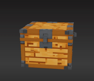 🪵 Blocky Wooden Treasure Chest with Latch - Hinged Gamer Box・ STL File ...