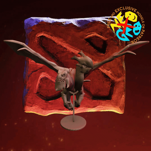 🦁 JAKIRO - DOTA 2・ STL File for ・Cults
